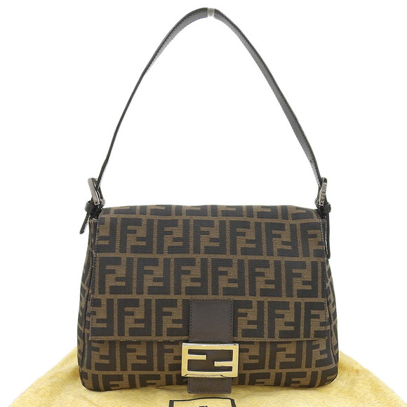 Fendi | Bags | Fendi Pattern One Mamma Bucket Bag Ff Brown Shoulder ...